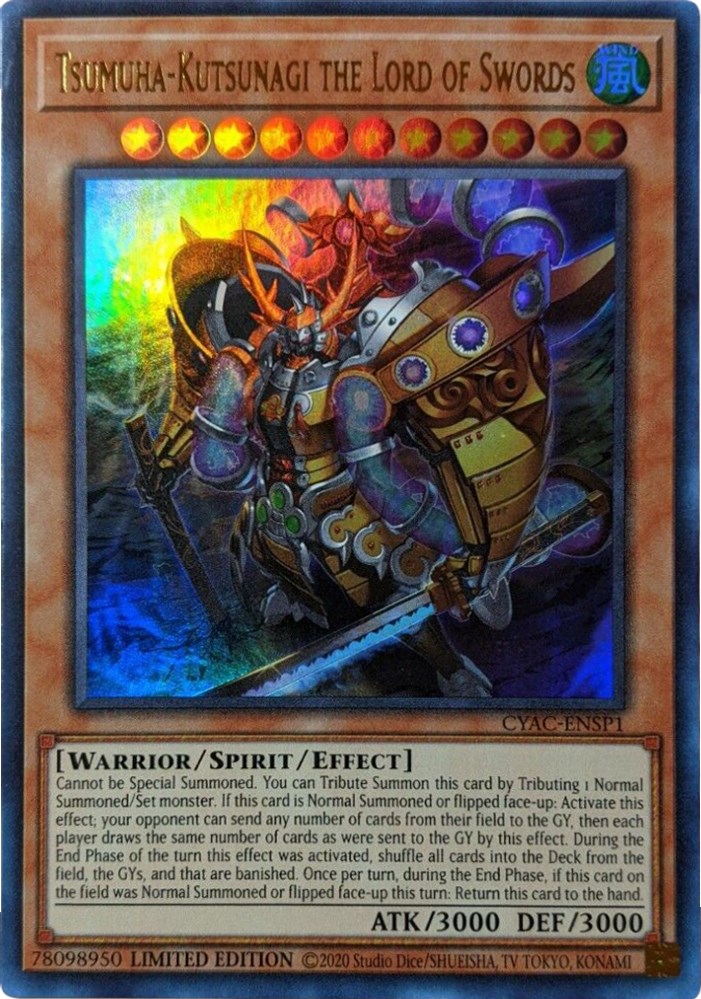Tsumuha-Kutsunagi the Lord of Swords - Cyberstorm Access - YuGiOh