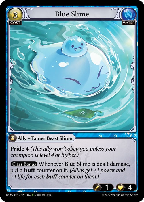 Blue Slime - Dawn of Ashes 1st Edition - Grand Archive TCG