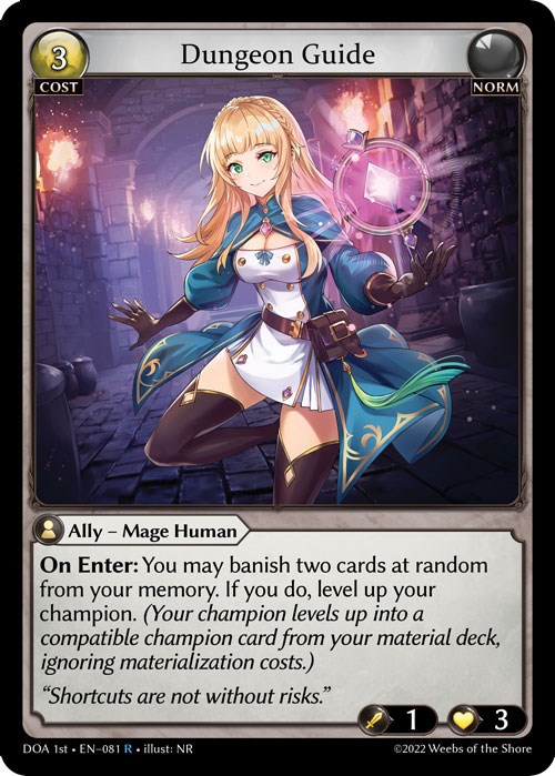 Dungeon Guide - Dawn of Ashes 1st Edition - Grand Archive TCG