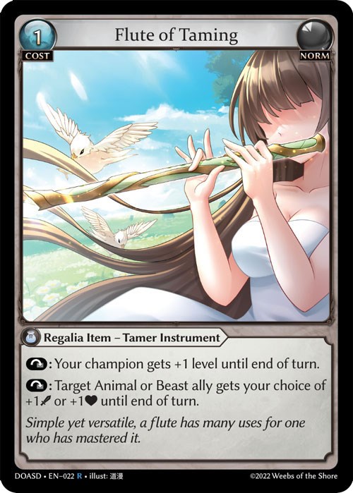 Flute of Taming - Dawn of Ashes Starter Decks - Grand Archive TCG