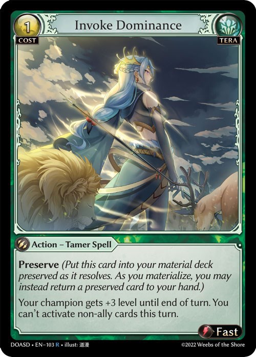 Invoke Dominance - Dawn of Ashes Starter Decks - Grand Archive TCG