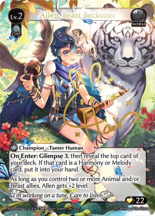 Allen, Beast Beckoner (CSR) - Dawn of Ashes Alter Edition - Grand ...