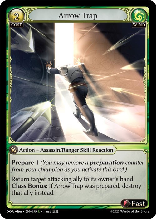 Arrow Trap - Dawn of Ashes Alter Edition - Grand Archive TCG