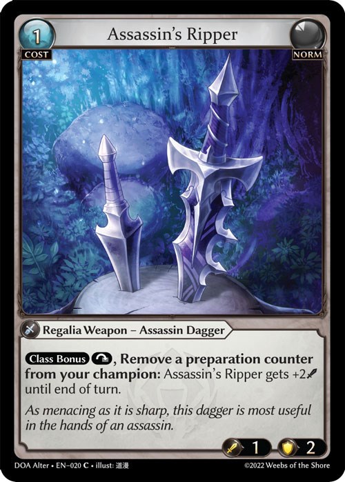 Assassin's Ripper - Dawn of Ashes Alter Edition - Grand Archive TCG