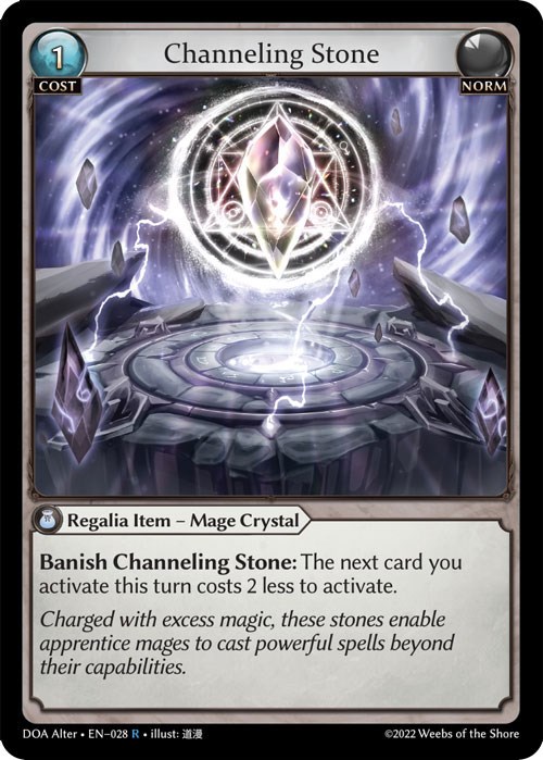 Channeling Stone - Dawn of Ashes Alter Edition - Grand Archive TCG