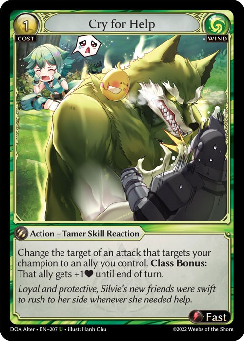 Cry for Help - Dawn of Ashes Alter Edition - Grand Archive TCG