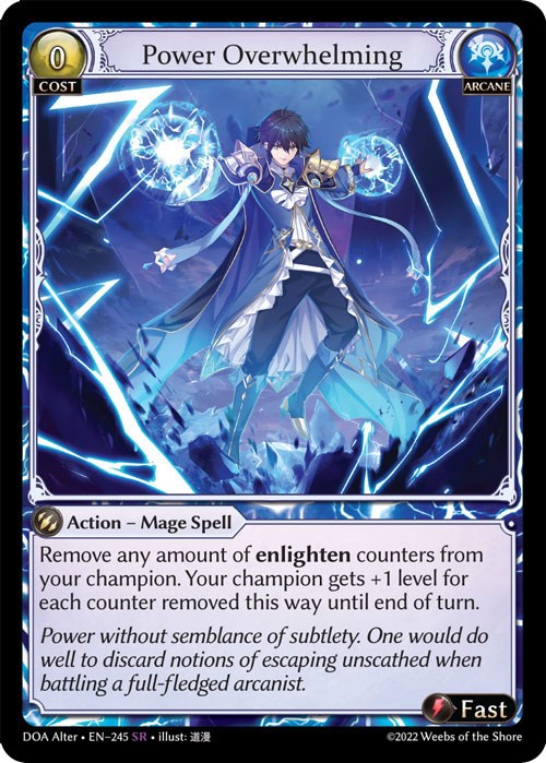 Power Overwhelming - Dawn of Ashes Alter Edition - Grand Archive TCG