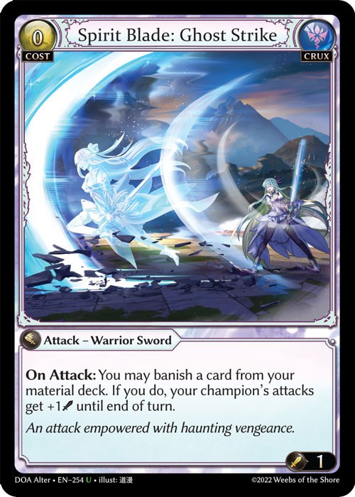Spirit Blade: Ghost Strike - Dawn of Ashes Alter Edition - Grand ...