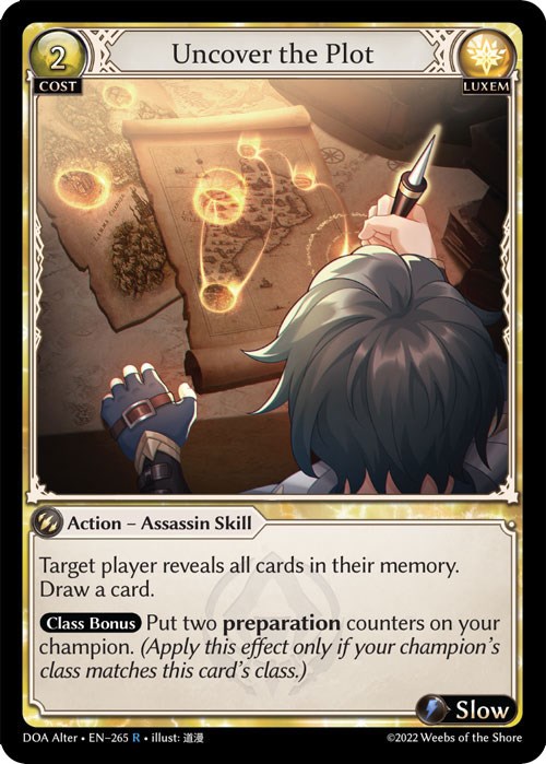 Uncover the Plot - Dawn of Ashes Alter Edition - Grand Archive TCG