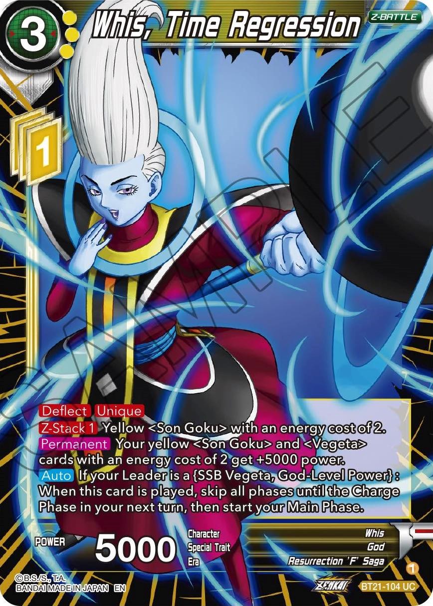 Whis, Time Regression - Wild Resurgence - Dragon Ball Super: Masters