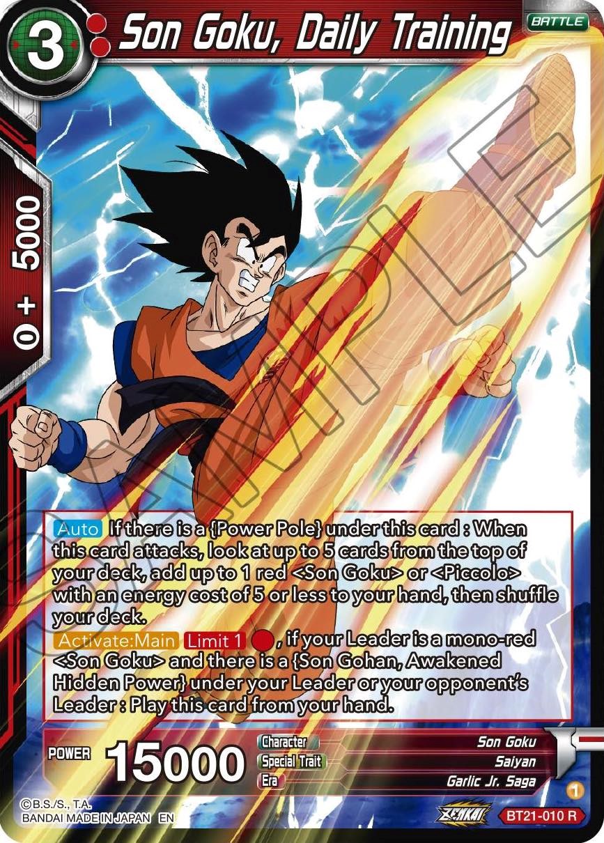 Son Goku, Daily Training - Wild Resurgence - Dragon Ball Super CCG