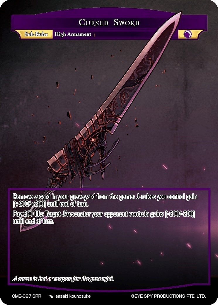Cursed Sword - Crimson Moon's Battleground - Force of Will