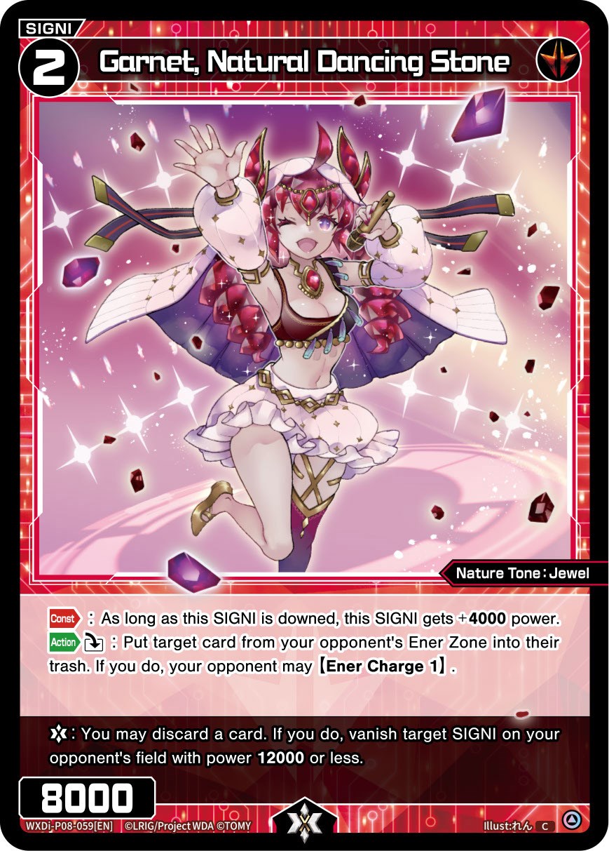 Garnet, Natural Dancing Stone - Spread Diva - WIXOSS