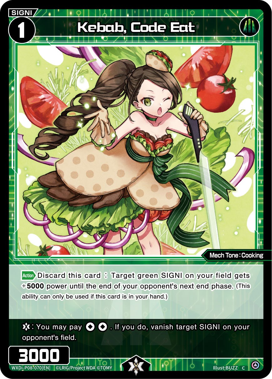 Kebab, Code Eat - Spread Diva - WIXOSS