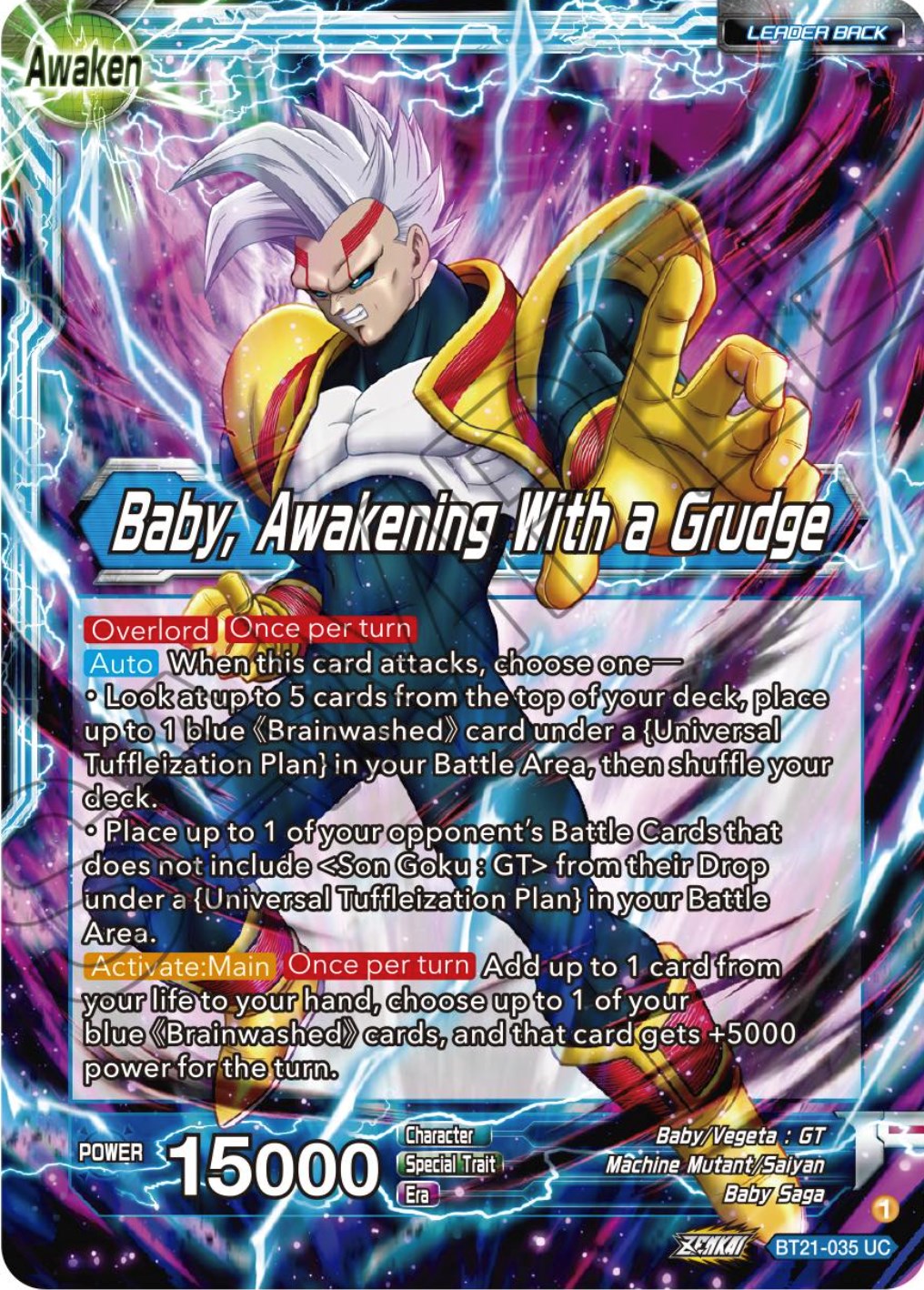Baby // Baby, Awakening With a Grudge - Wild Resurgence - Dragon Ball ...