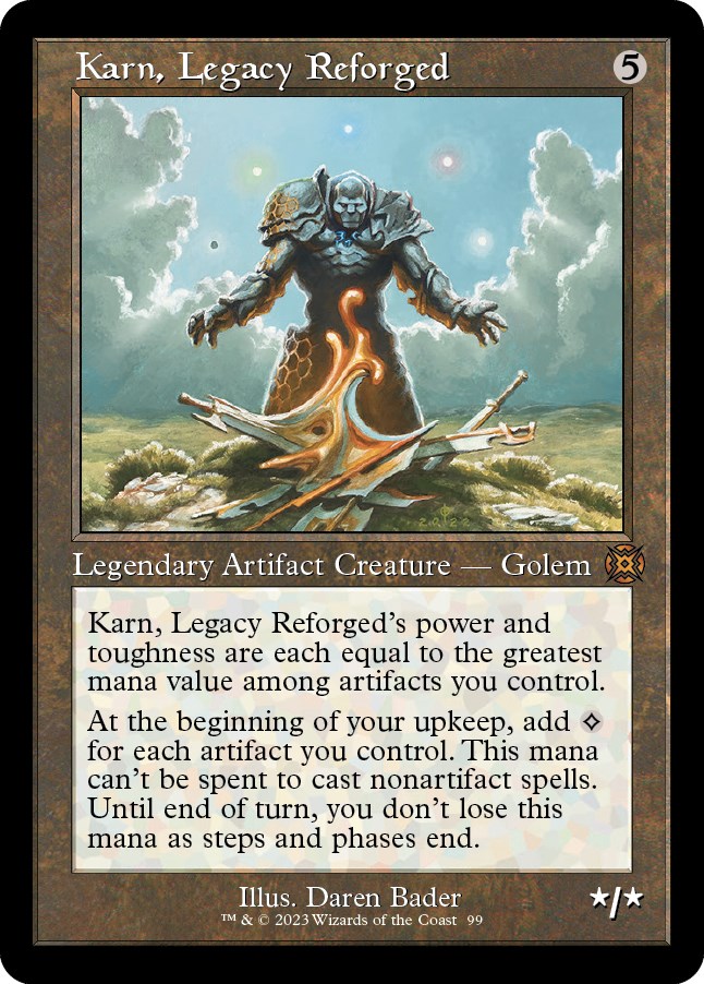 Karn, Legacy Reforged (Retro Frame) - March of the Machine: The Aftermath - Magic: The Gathering