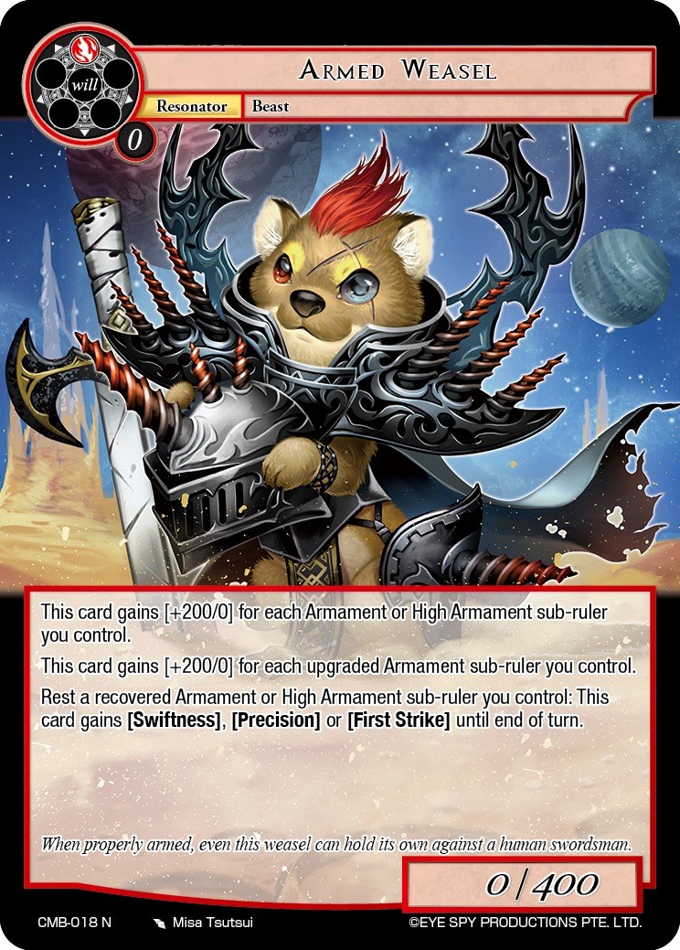 Armed Weasel - Crimson Moon's Battleground - Force of Will