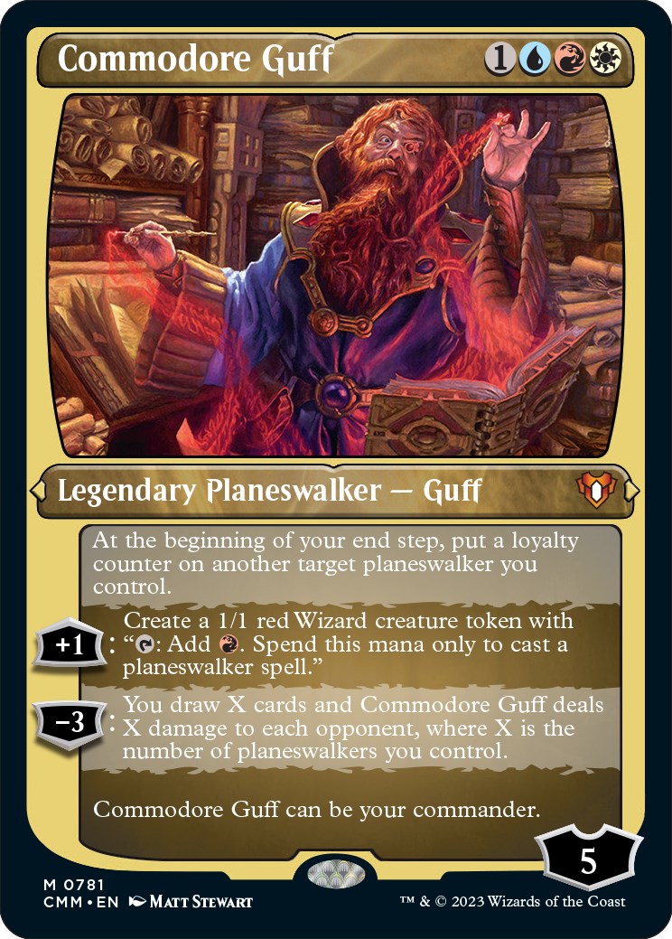 Commodore Guff (Display Commander) (Foil Etched) - Thick Stock ...