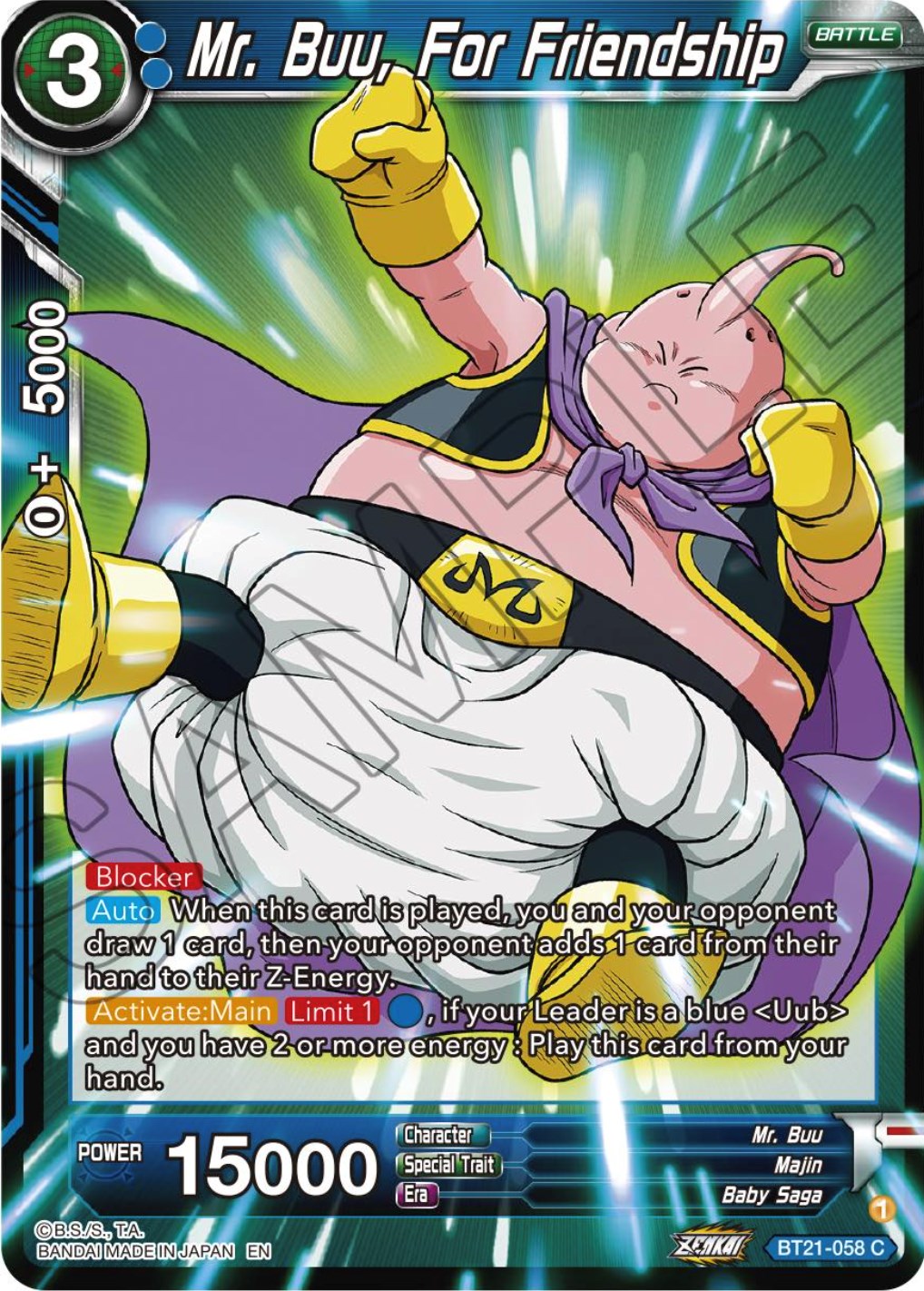 Mr. Buu, For Friendship - Wild Resurgence - Dragon Ball Super: Masters