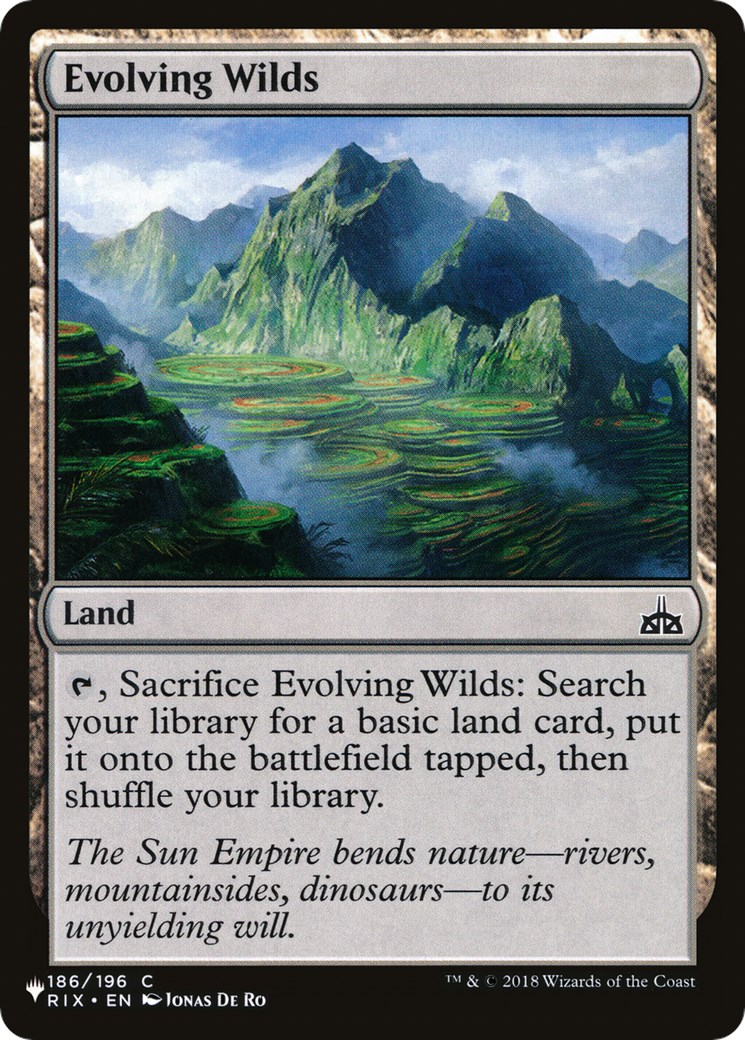 Evolving Wilds (RIX) - The List Reprints - Magic: The Gathering