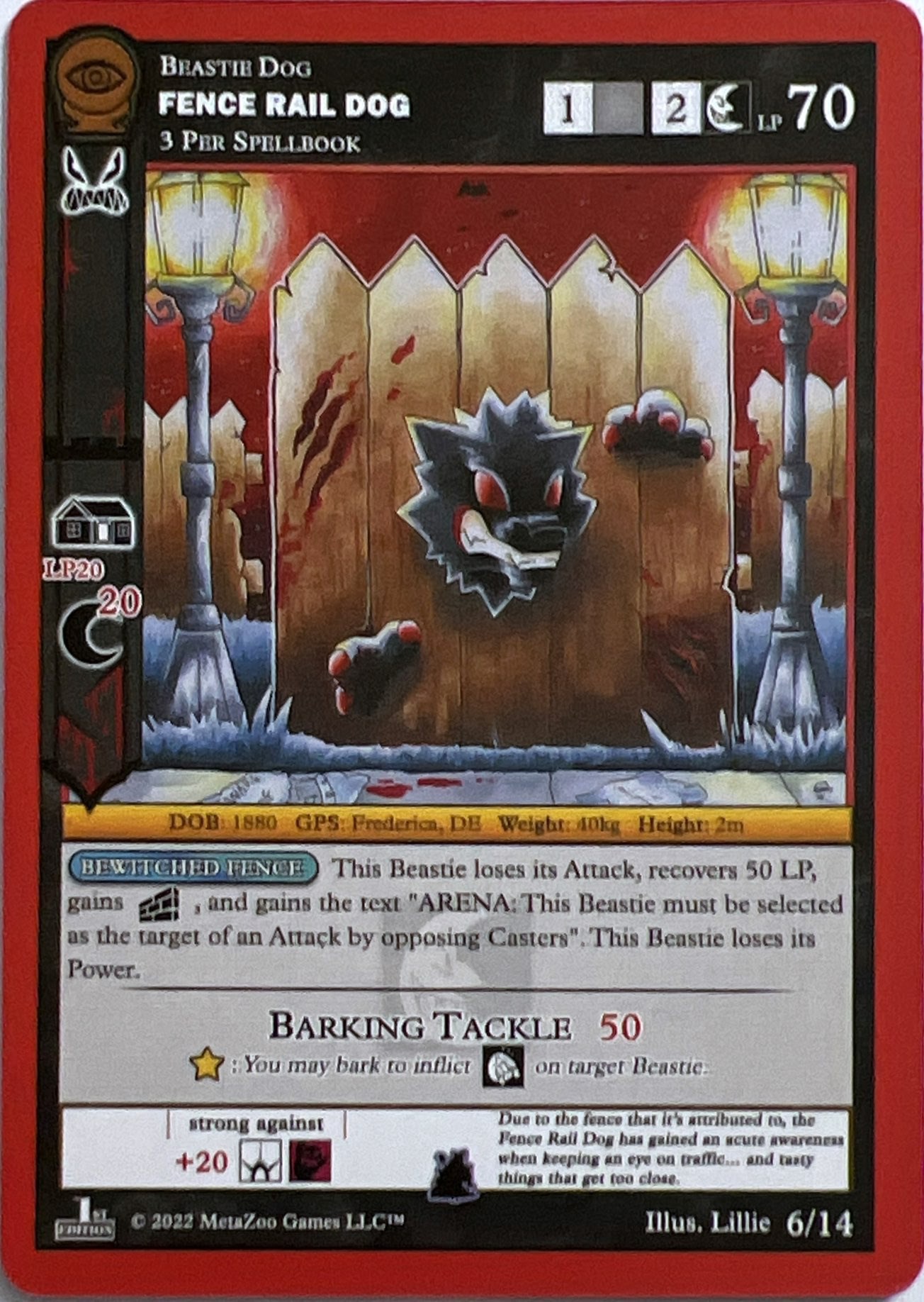 Fence Rail Dog - Seance: First Edition Release Event Deck - MetaZoo