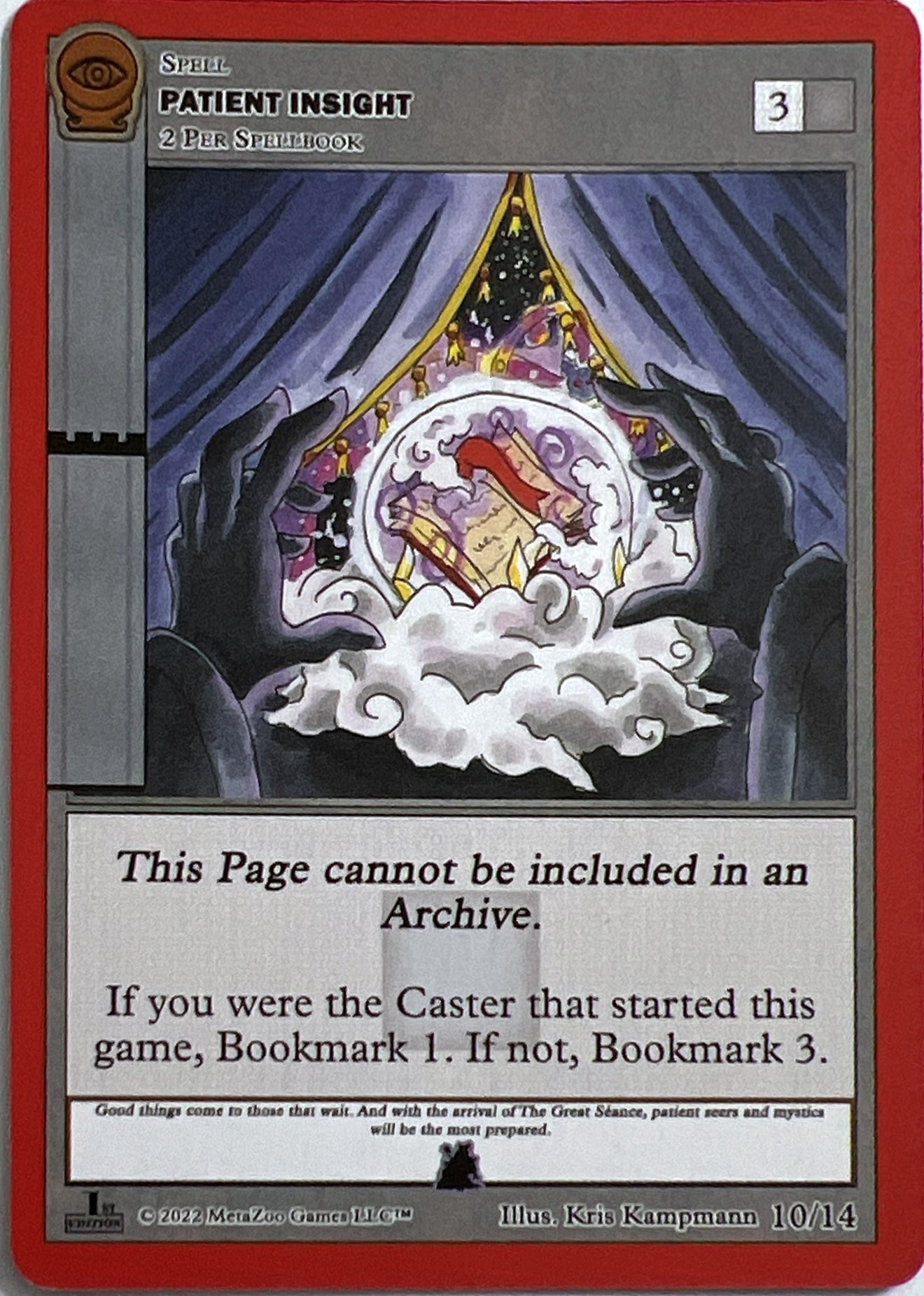 Patient Insight (Sarah Good) - Seance: First Edition Release Event Deck - MetaZoo