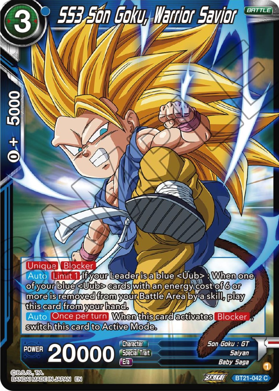 SS3 Son Goku, Warrior Savior - Wild Resurgence - Dragon Ball Super: Masters