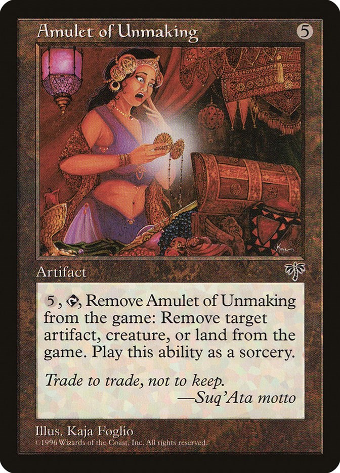 Amulet of Unmaking - Mirage - Magic: The Gathering