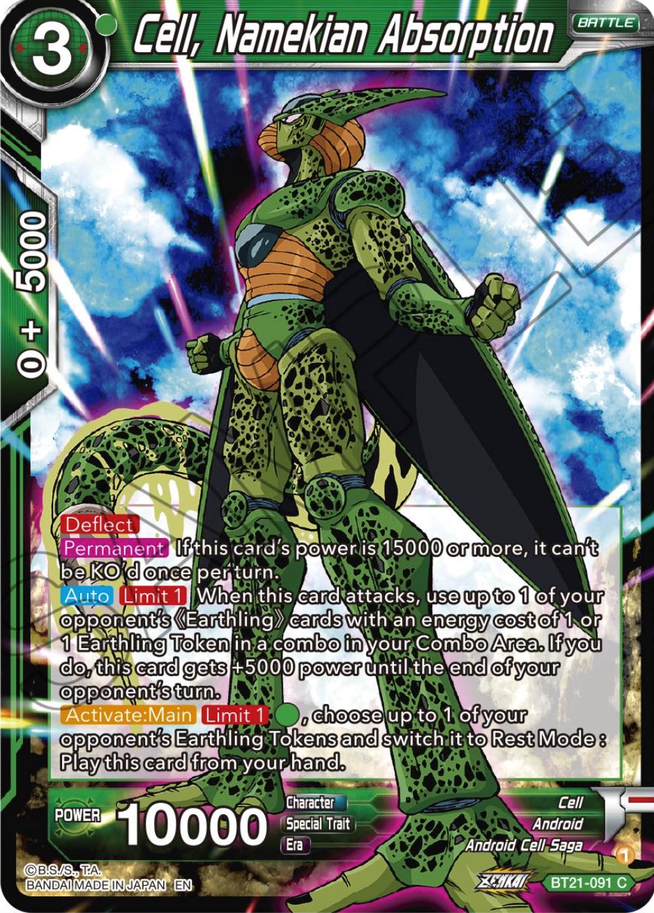 Cell, Namekian Absorption - Wild Resurgence - Dragon Ball Super CCG