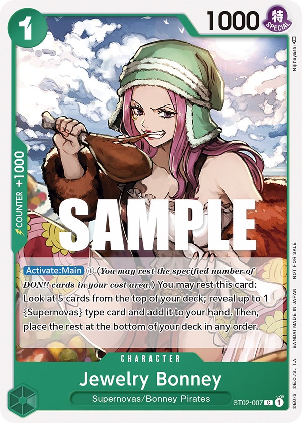 Jewelry Bonney (Tournament Pack Vol. 3) [Participant] - One Piece Promotion Cards - One Piece ...
