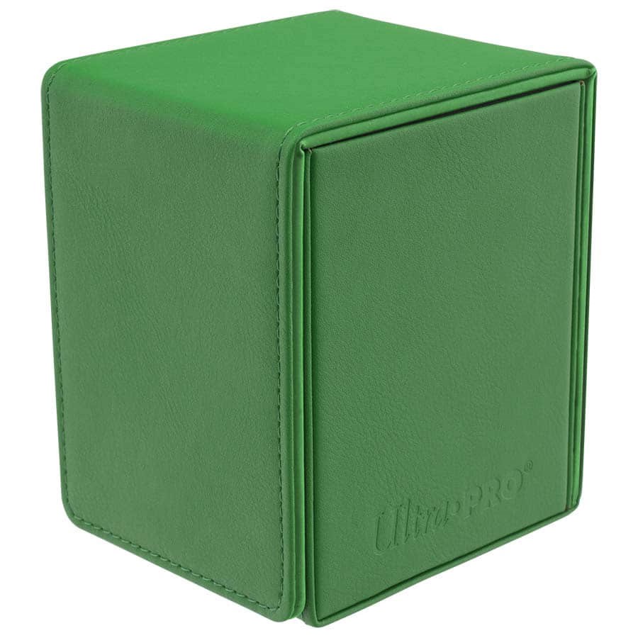 Vivid Alcove Flip Deck Box - Green - Ultra Pro Deck Boxes - Deck Boxes