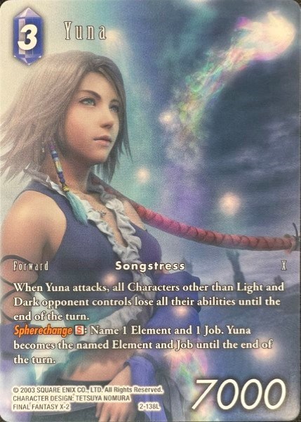 Yuna (Full Art Reprint) - Deck Exclusive Cards - Final Fantasy TCG