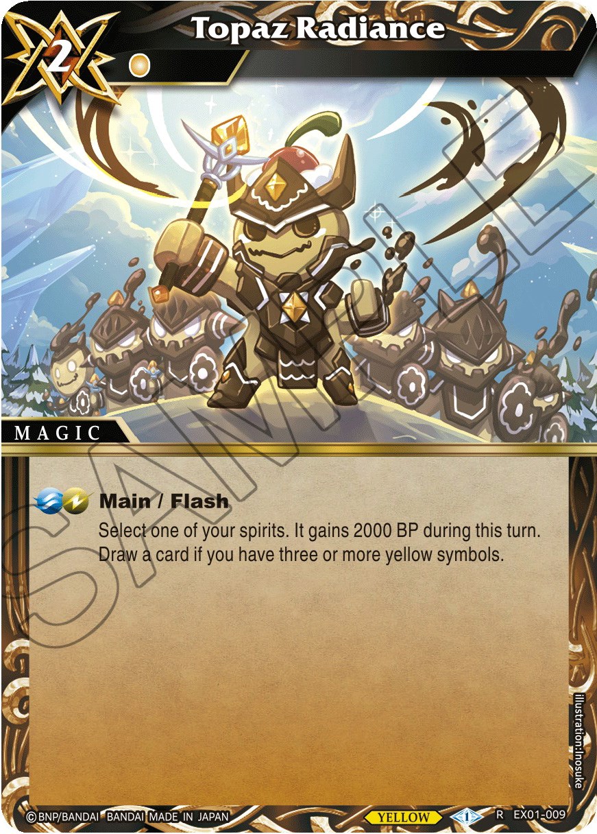 Topaz Radiance - Expansion Set 01: Elemental Spark - Battle Spirits Saga