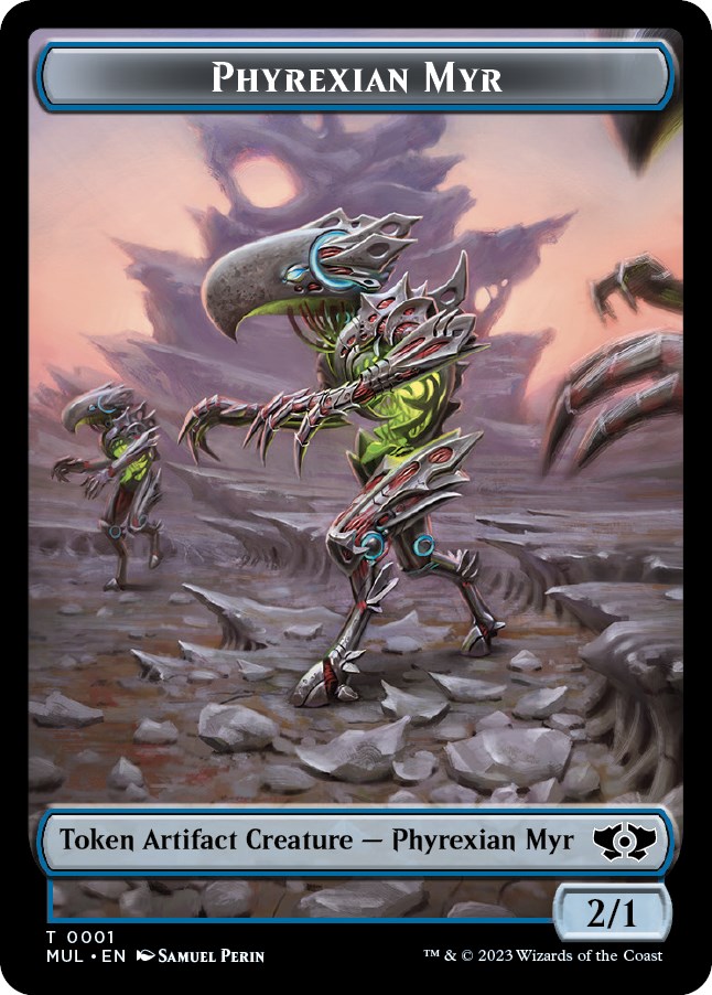 Phyrexian Myr // Phyrexian Hydra (0011) Double-Sided Token - March of ...