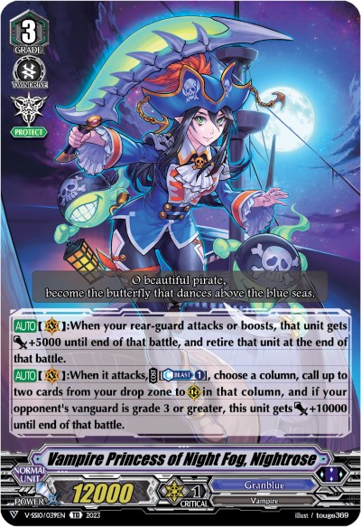 Vampire Princess of Night Fog, Nightrose (Foil) - V-SS10 Premium Battle ...