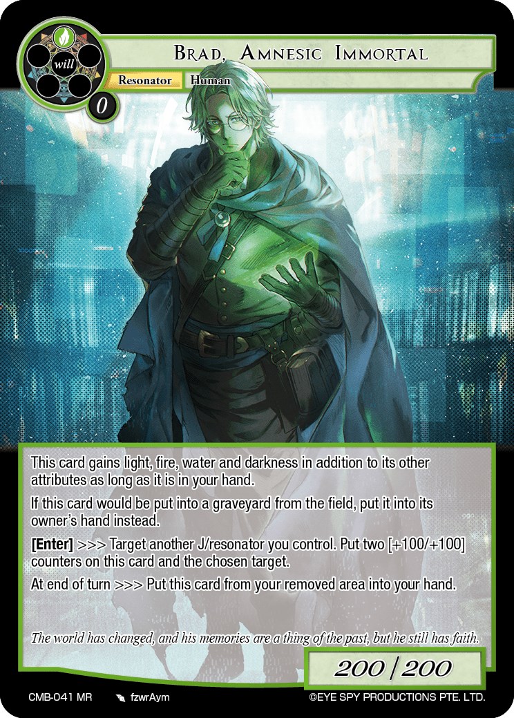 Brad, Amnesic Immortal - Crimson Moon's Battleground - Force of Will