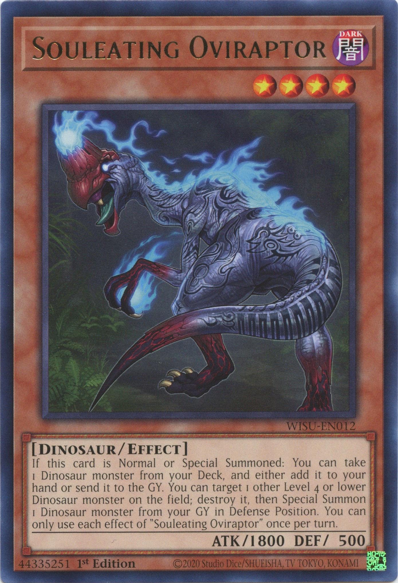 Souleating Oviraptor - Wild Survivors - YuGiOh