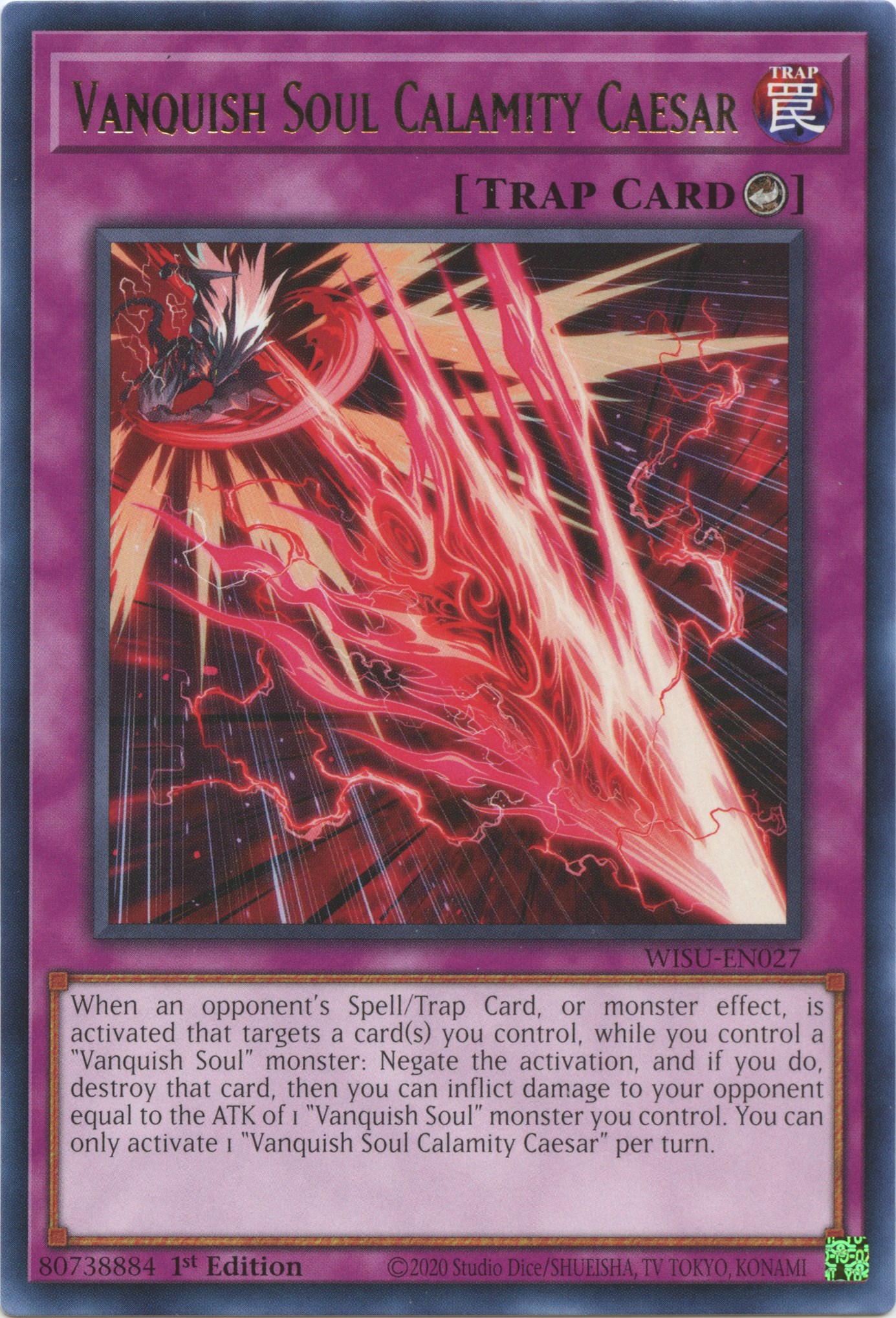 Vanquish Soul Calamity Caesar - Wild Survivors - YuGiOh