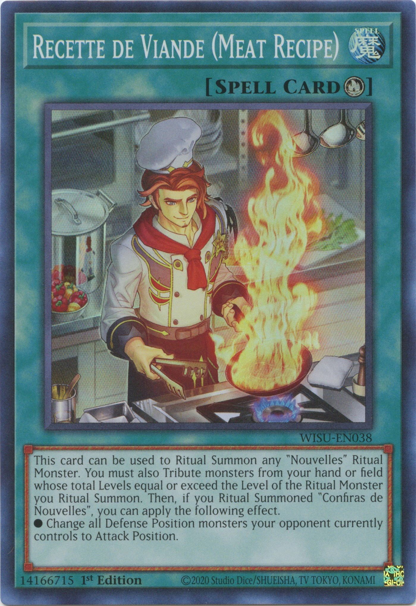 Recette de Viande (Meat Recipe) - Wild Survivors - YuGiOh