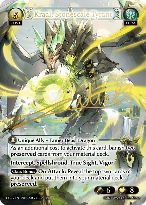 Kraal, Stonescale Tyrant (CSR) - Fractured Crown - Grand Archive TCG