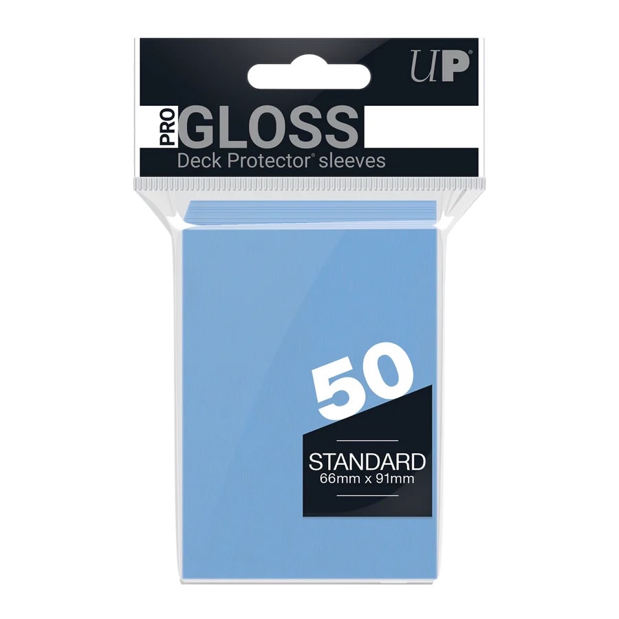 PRO-Gloss Standard Deck Protectors - Light Blue (50-Pack) - Ultra Pro ...