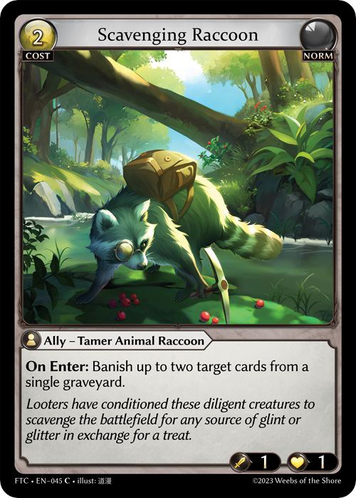 Scavenging Raccoon - Fractured Crown - Grand Archive TCG