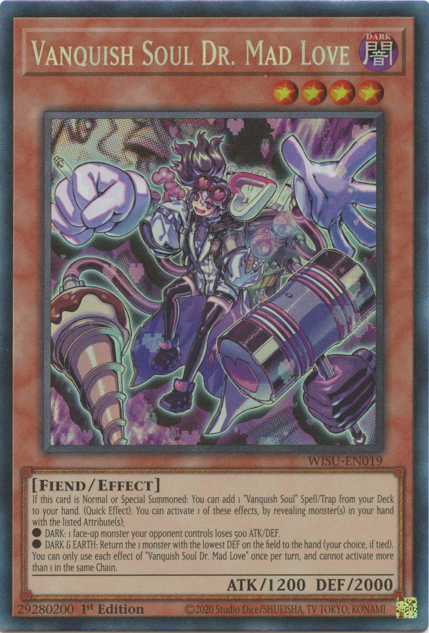 Vanquish Soul Dr. Mad Love (CR) - Wild Survivors - YuGiOh