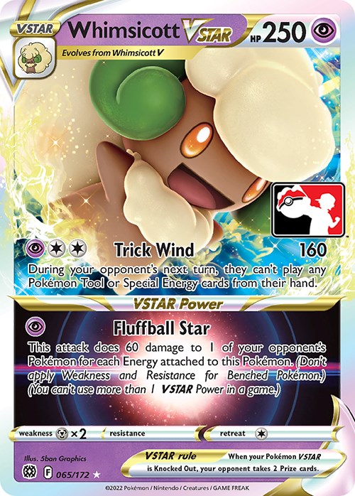 Whimsicott VSTAR - Prize Pack Series Cards - Pokemon