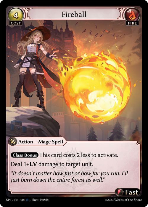 Fireball - Supporter Pack 1 - Grand Archive TCG