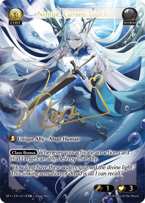 Nimue, Cursed Touch (CSR) - Supporter Pack 1 - Grand Archive TCG