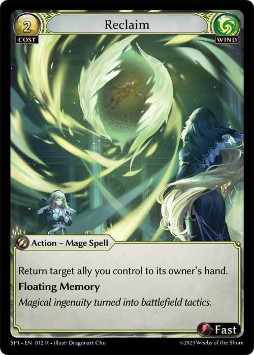 Reclaim - Supporter Pack 1 - Grand Archive TCG