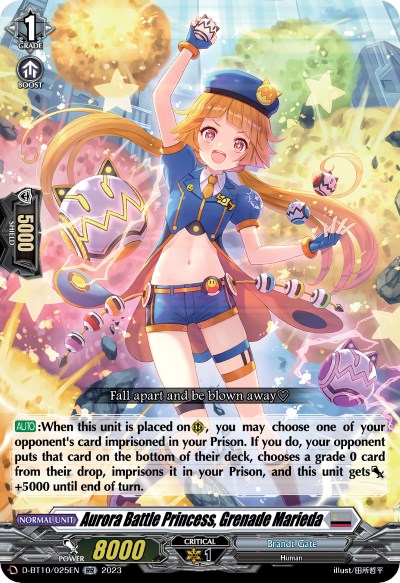 Aurora Battle Princess, Grenade Marieda - Dragon Masquerade - Cardfight ...