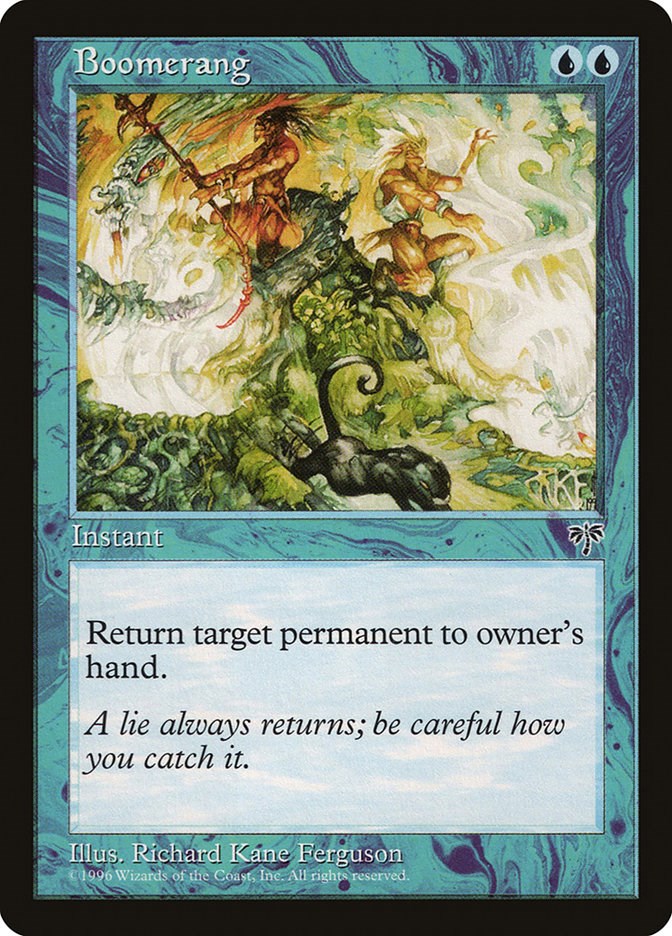 Boomerang - Mirage - Magic: The Gathering