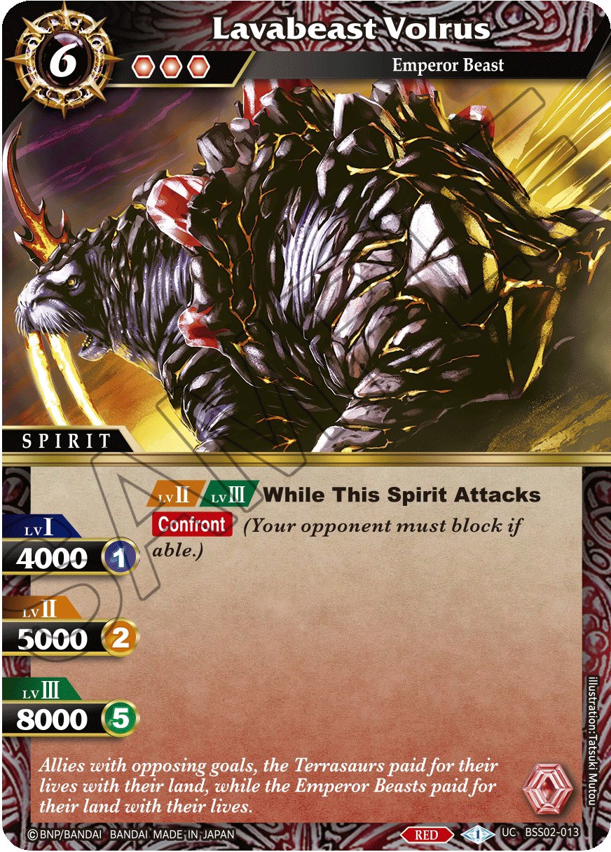 Lavabeast Volrus - False Gods - Battle Spirits Saga